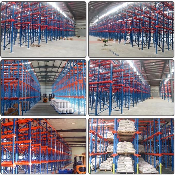 Drive In Industrial Steel Storage Racks With Powder Coat Paint Finish