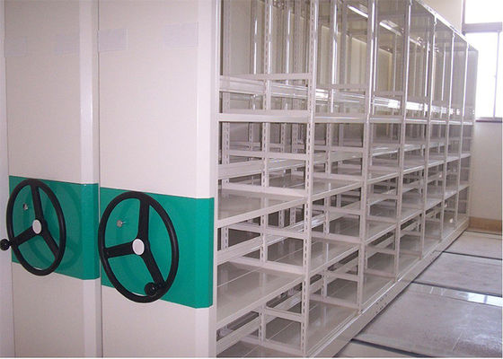 Sliding High Density Mobile Shelving Systems / Storage Systems Large ...