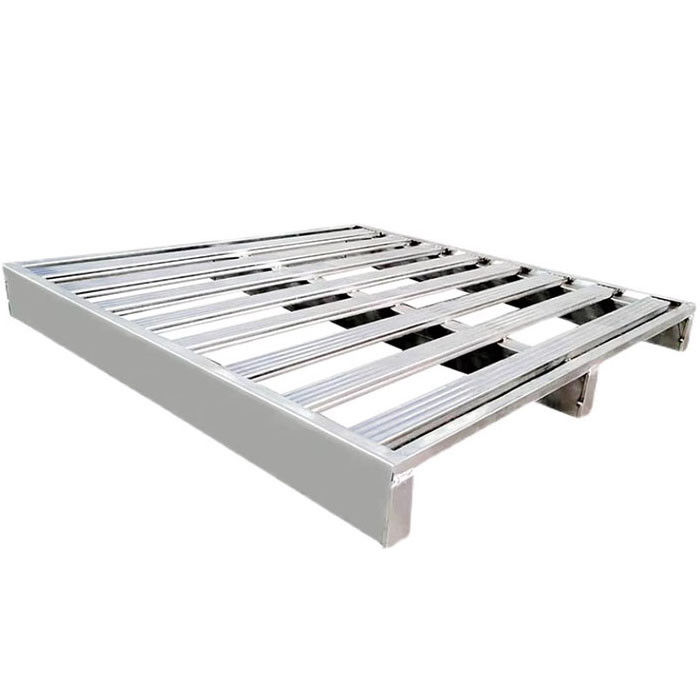Heavy Duty Warehouse Steel Pallet , Galvanized Logistics Stacking Steel ...