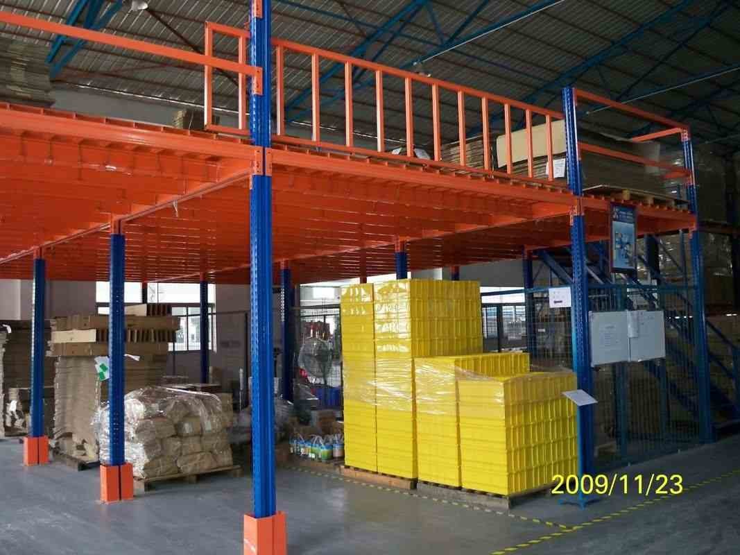 Heavy Duty Steel Structure Mezzanine Floor For Warehouse Storage Rack ...